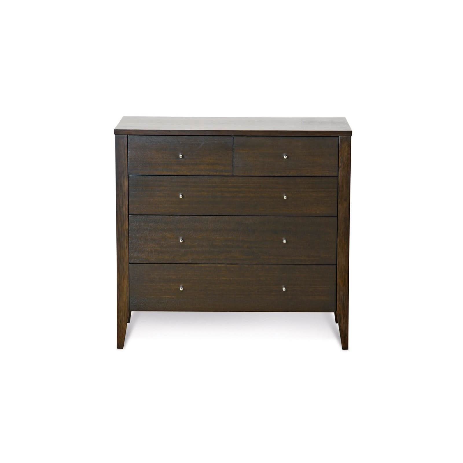 DYLAN TASSIE OAK 5 DRAWER TALLBOY IN CHOCOLATE - AUSTRALIAN MADE TO ...