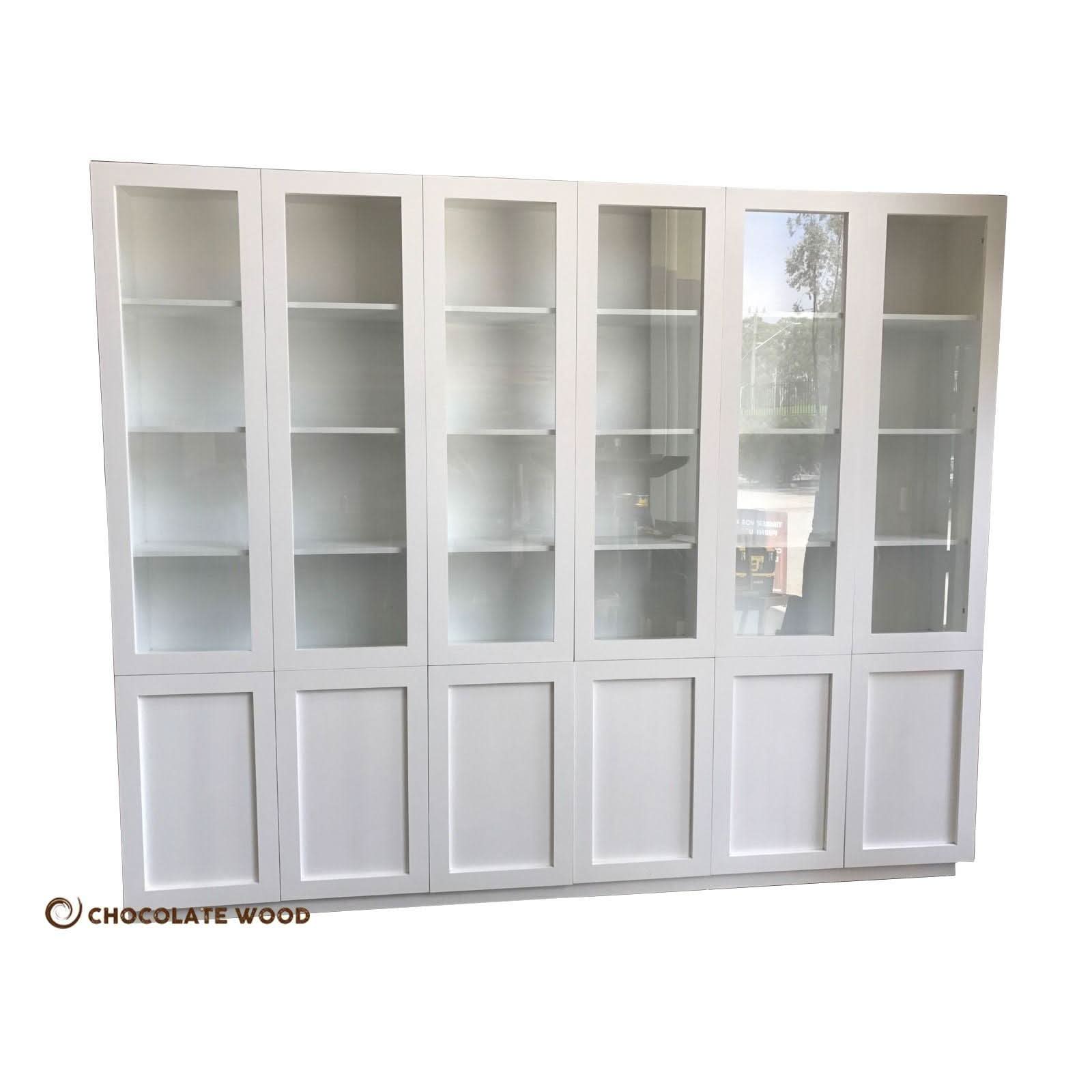 LAGONIA HAMPTONS STYLE 3 PIECE BOOKCASE IN WHITE PAINTED MDF - MADE TO ...