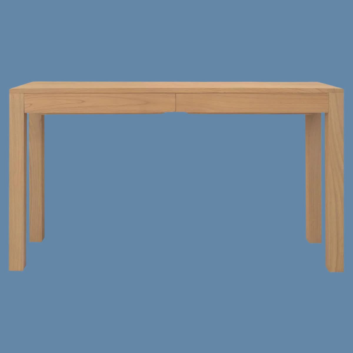 TANAKA SOLID WHITE CEDAR TIMBER CONSOLE TABLE /HALL TABLE WITH 2 HIDDEN ...