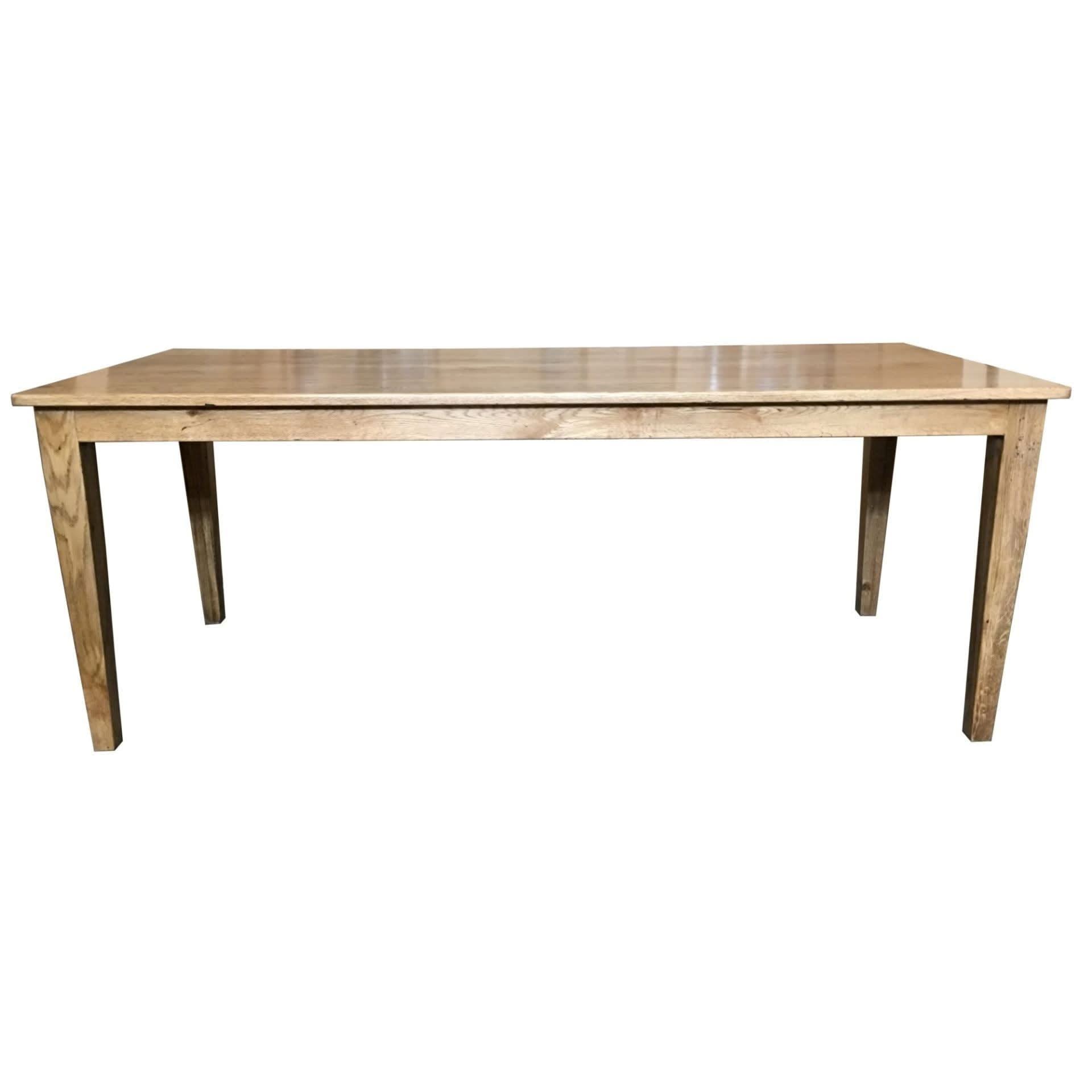TARA SOLID OAK TIMBER DINING TABLE 180CM | MyChocolateWood
